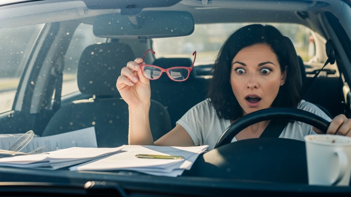 A pair of women's sunglasses forgotten in my husband's car triggered ...