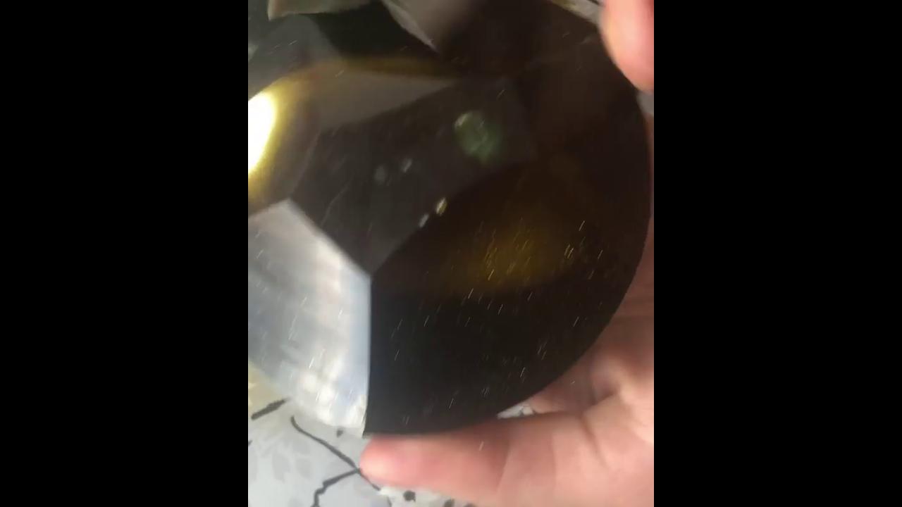 Satisfying Slicing Glossy Black Glitter Soap Creating Shiny Smooth Shards