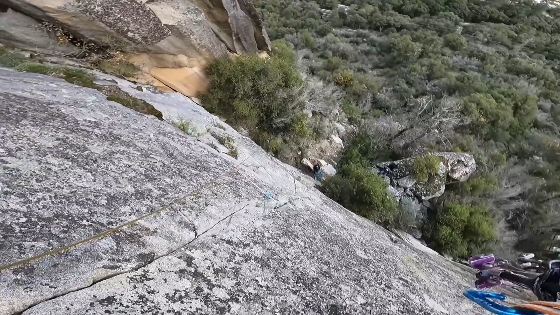 Watch what happens when you try to climb a sketchy route with no protection