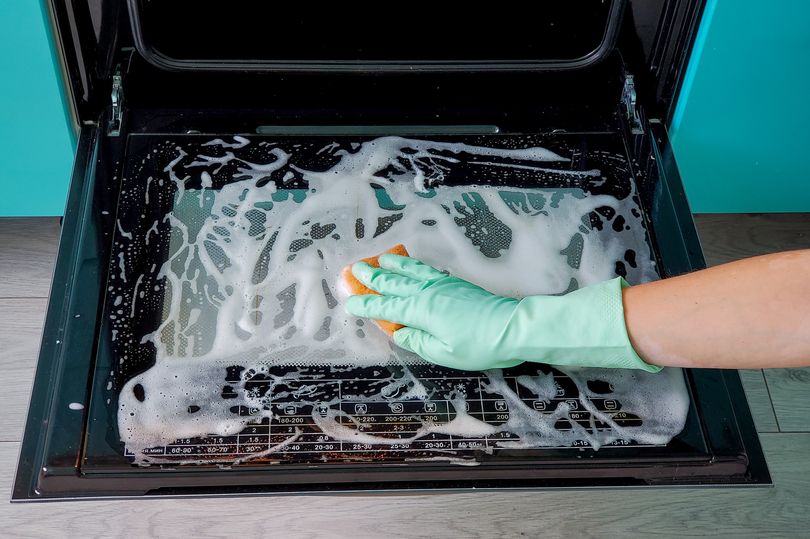 Oven grease will melt off if you cover stains with a product from the ...