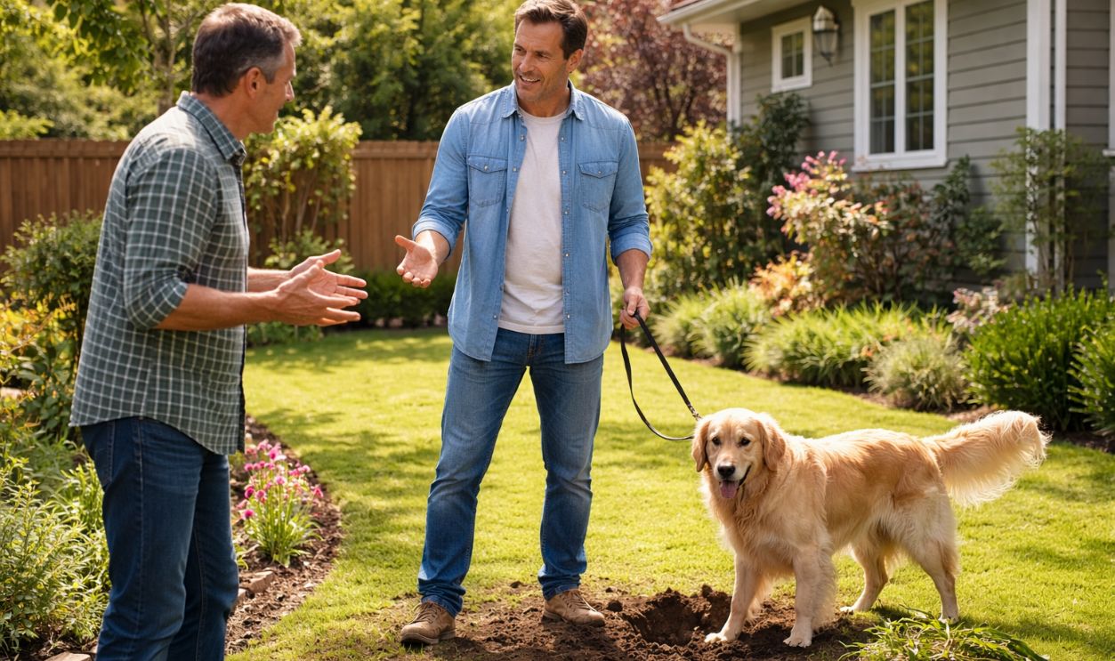 My neighbor’s dog keeps coming onto my property and digging up my ...