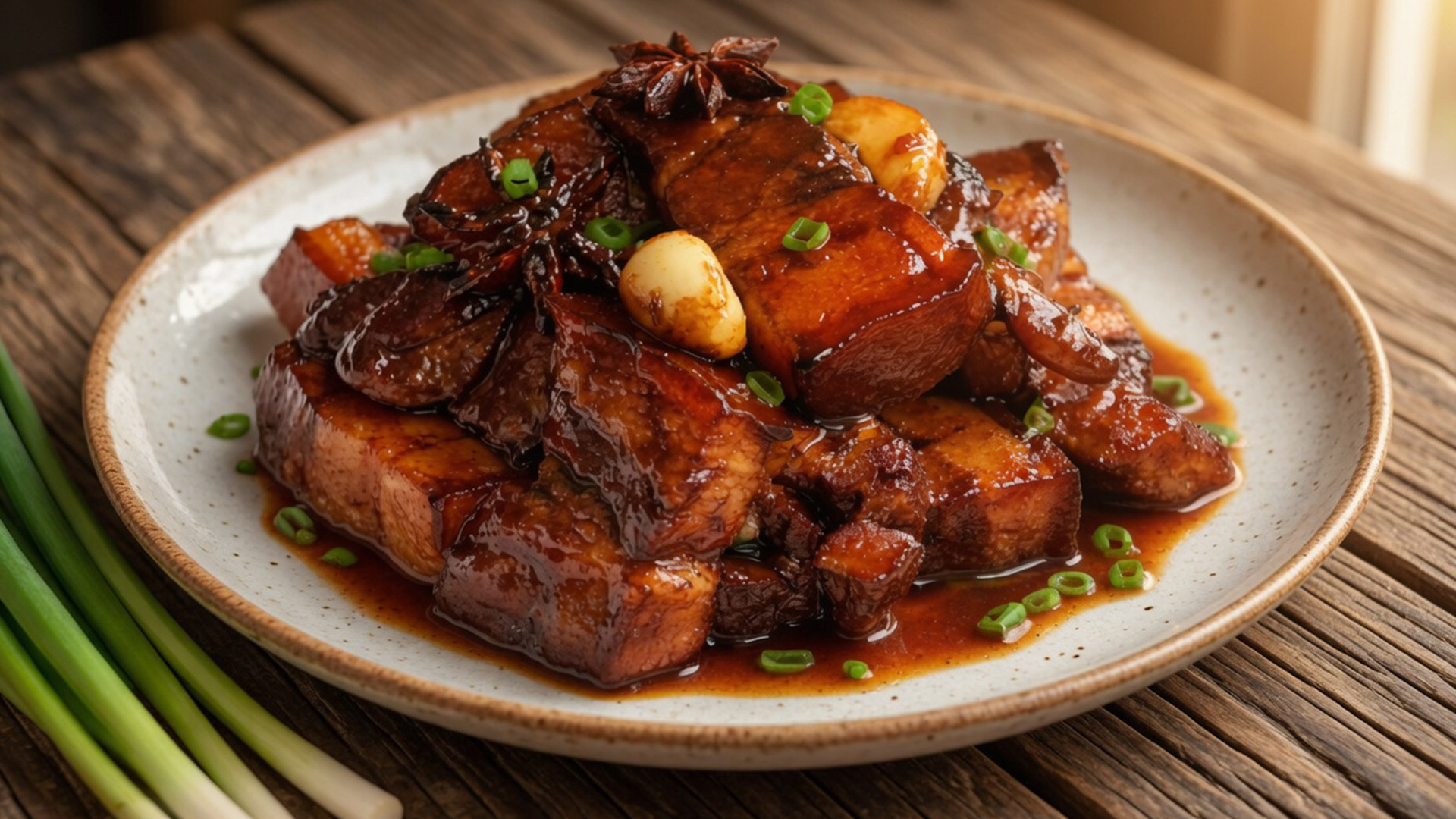 Braised Pork Belly Creates a Soft Melt in Texture