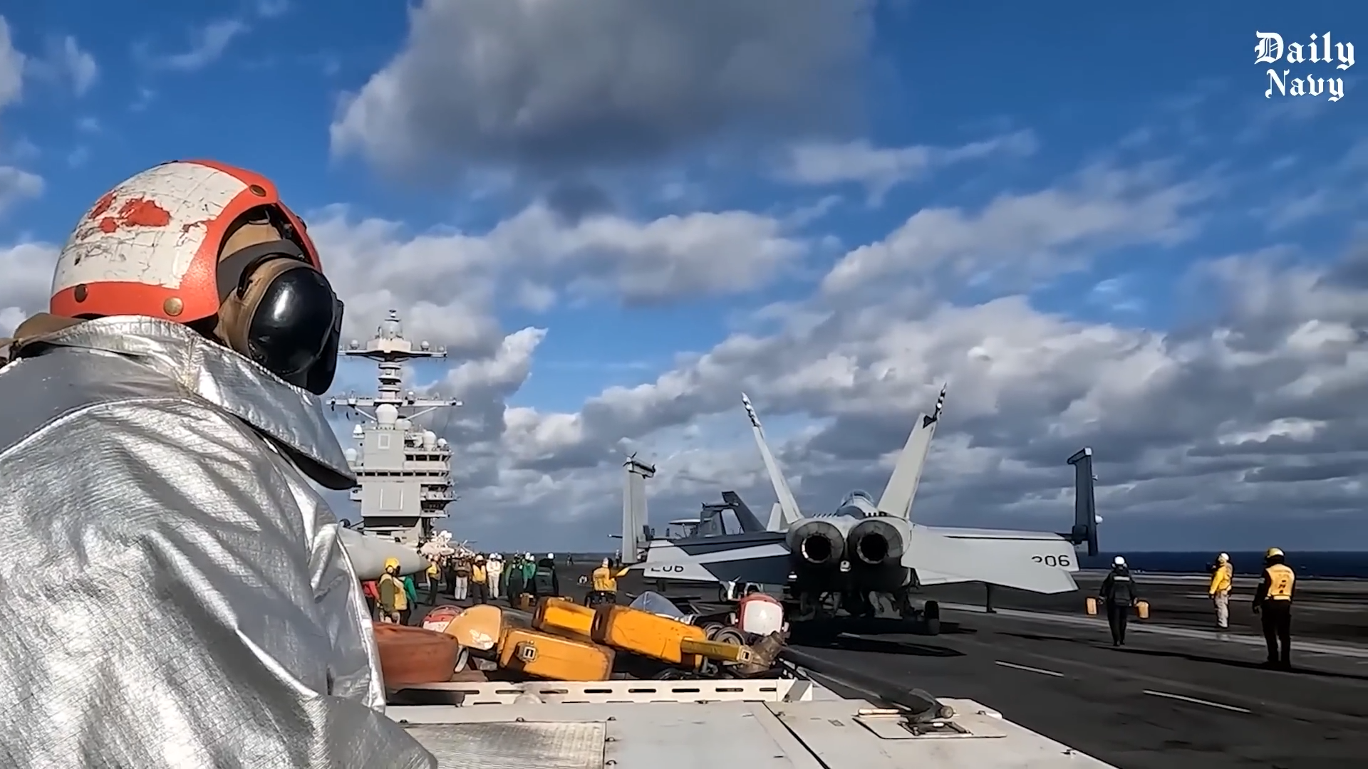 How do high-ranking officers live on a massive aircraft carrier?