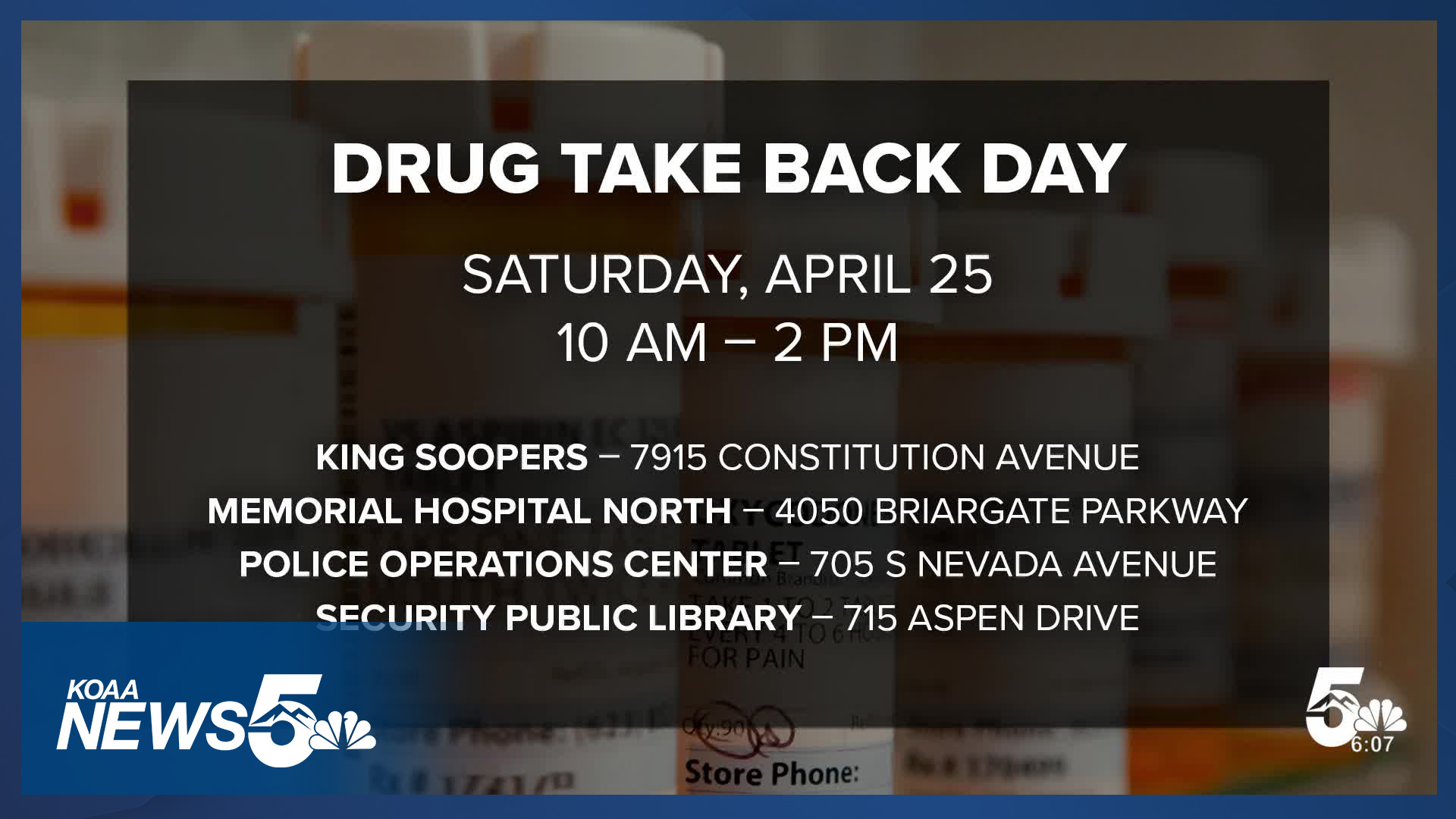 Check your cabinets: It's time for prescription drug take back day