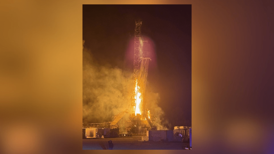 Crews arrive to suppress fire at East Texas natural gas well following ...