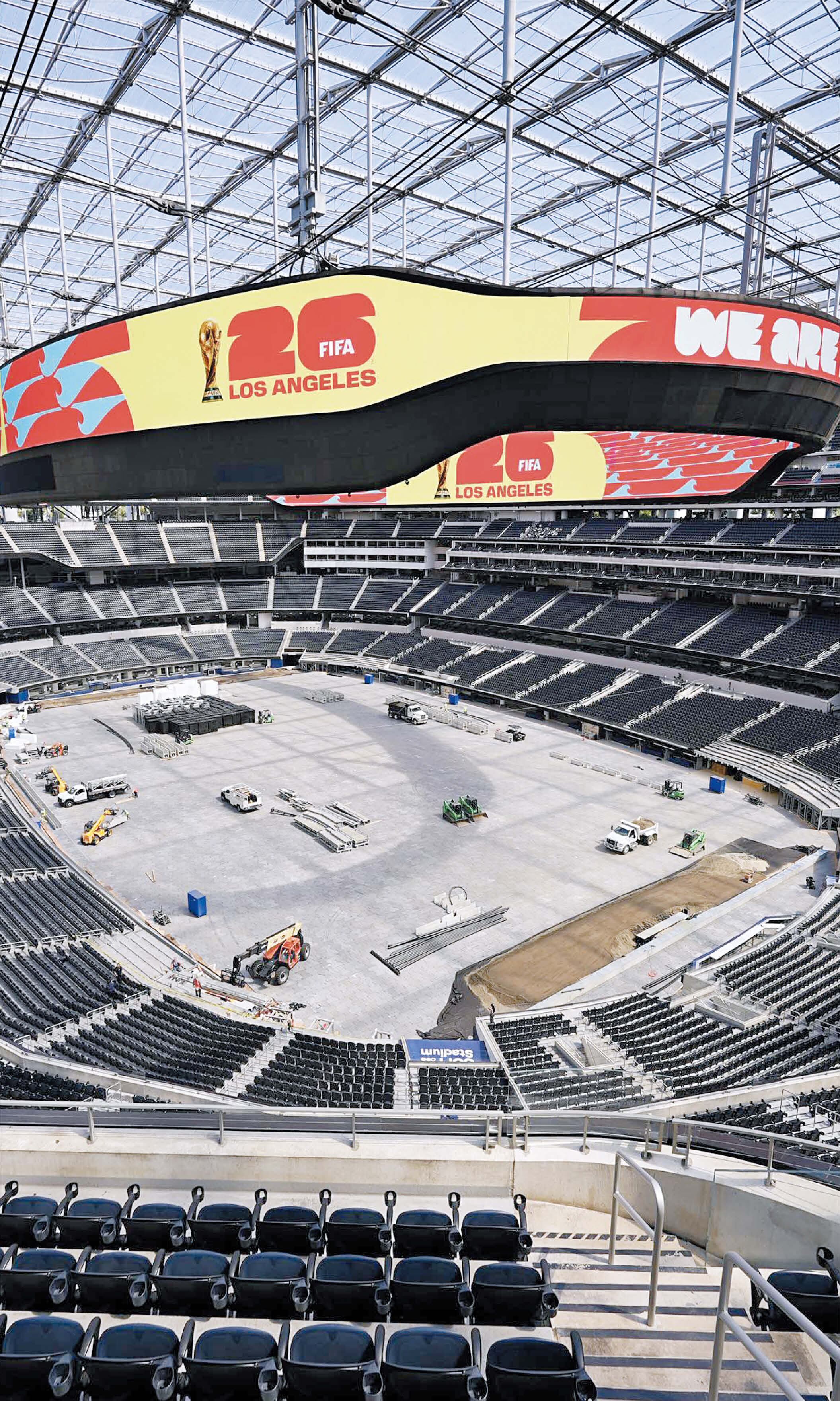 NFL stadiums replace turf for World Cup