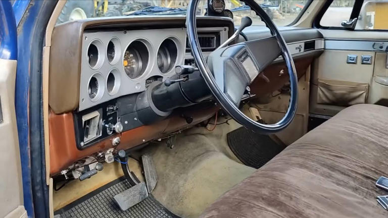 This V8 Chevy truck runs on wood and has driven 60,000 miles