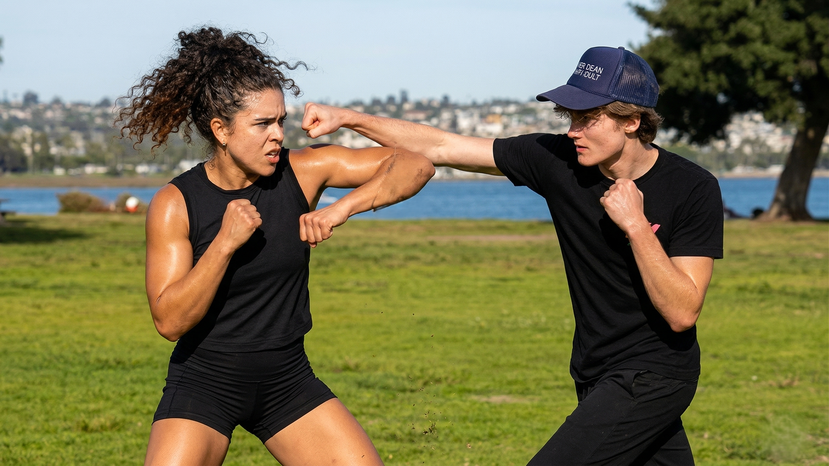 Watch what happens when military women take on skinny guys