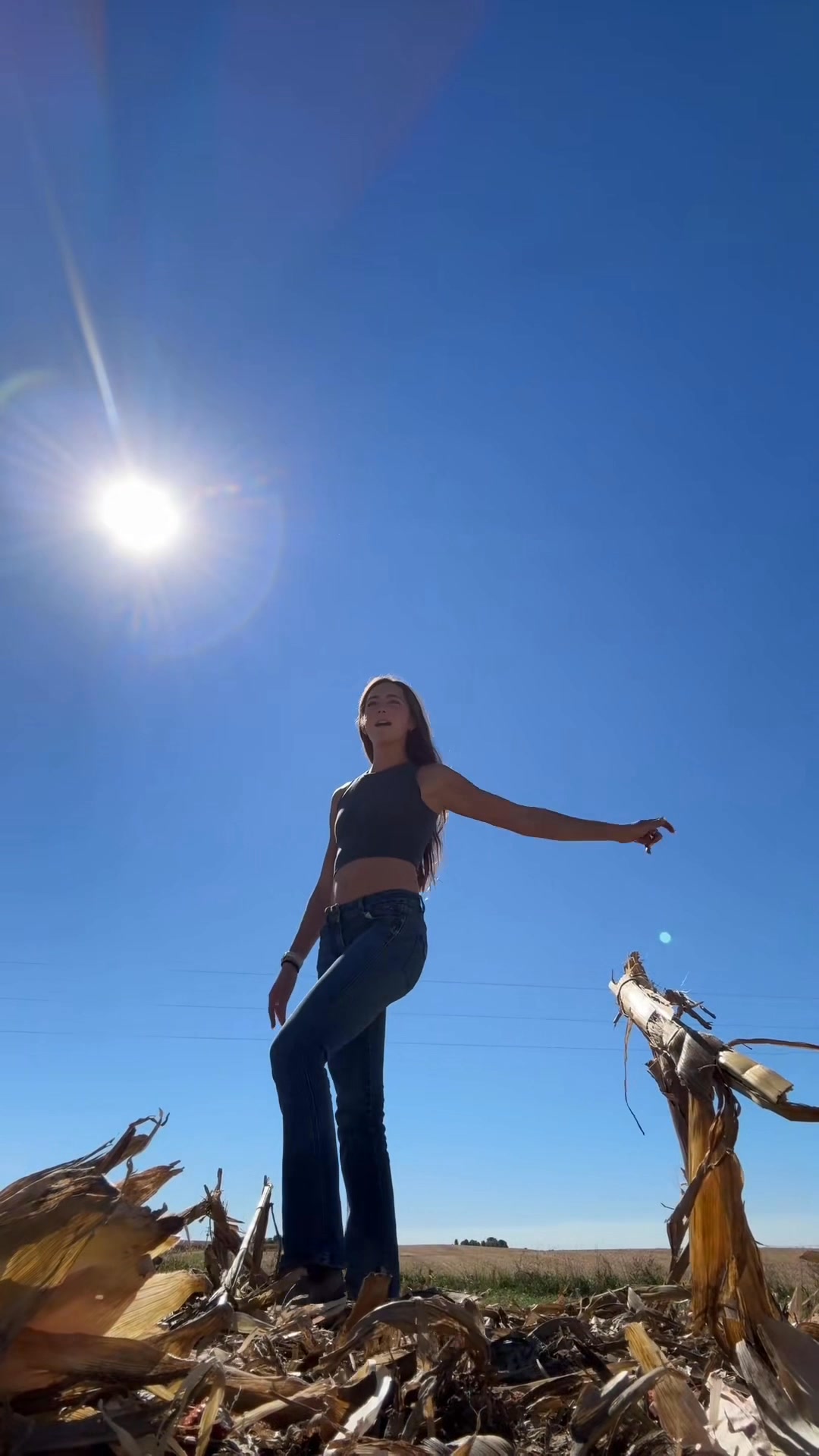 Driving a large farm truck for the day