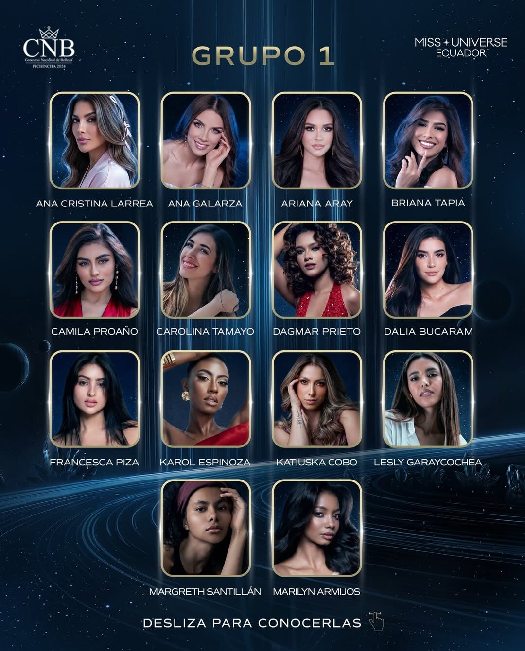 Estas son las candidatas a Miss Universo Ecuador 2026: Ana Galarza ...