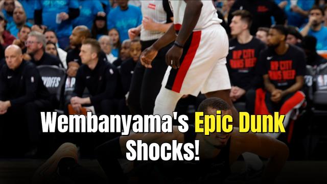 Victor Wembanyama’s behind-the-back dribble leads to two-handed dunk ...