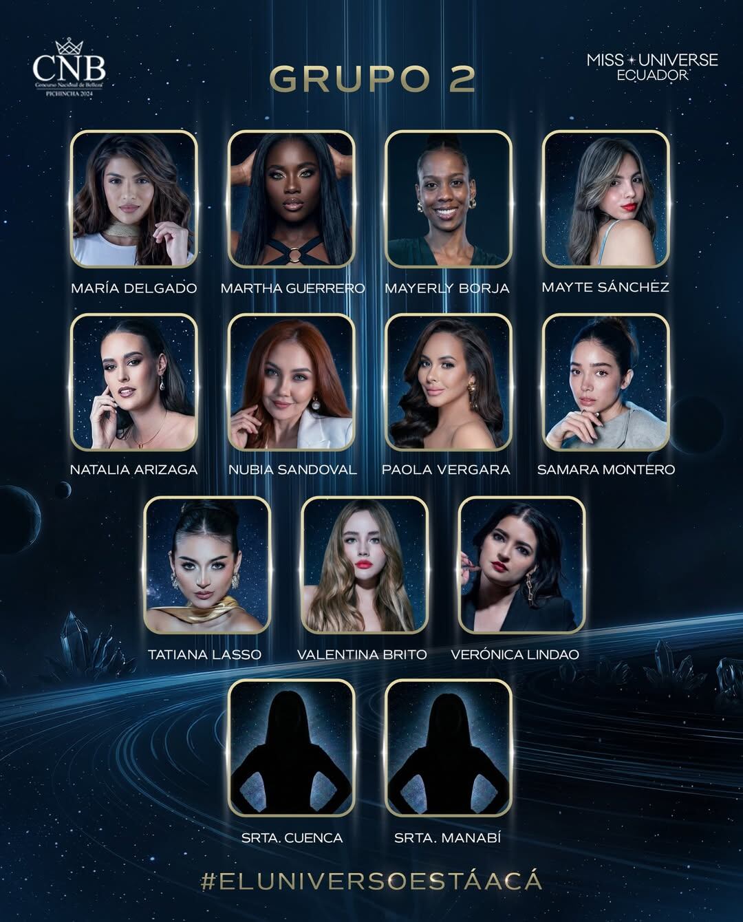 Estas son las candidatas a Miss Universo Ecuador 2026: Ana Galarza ...