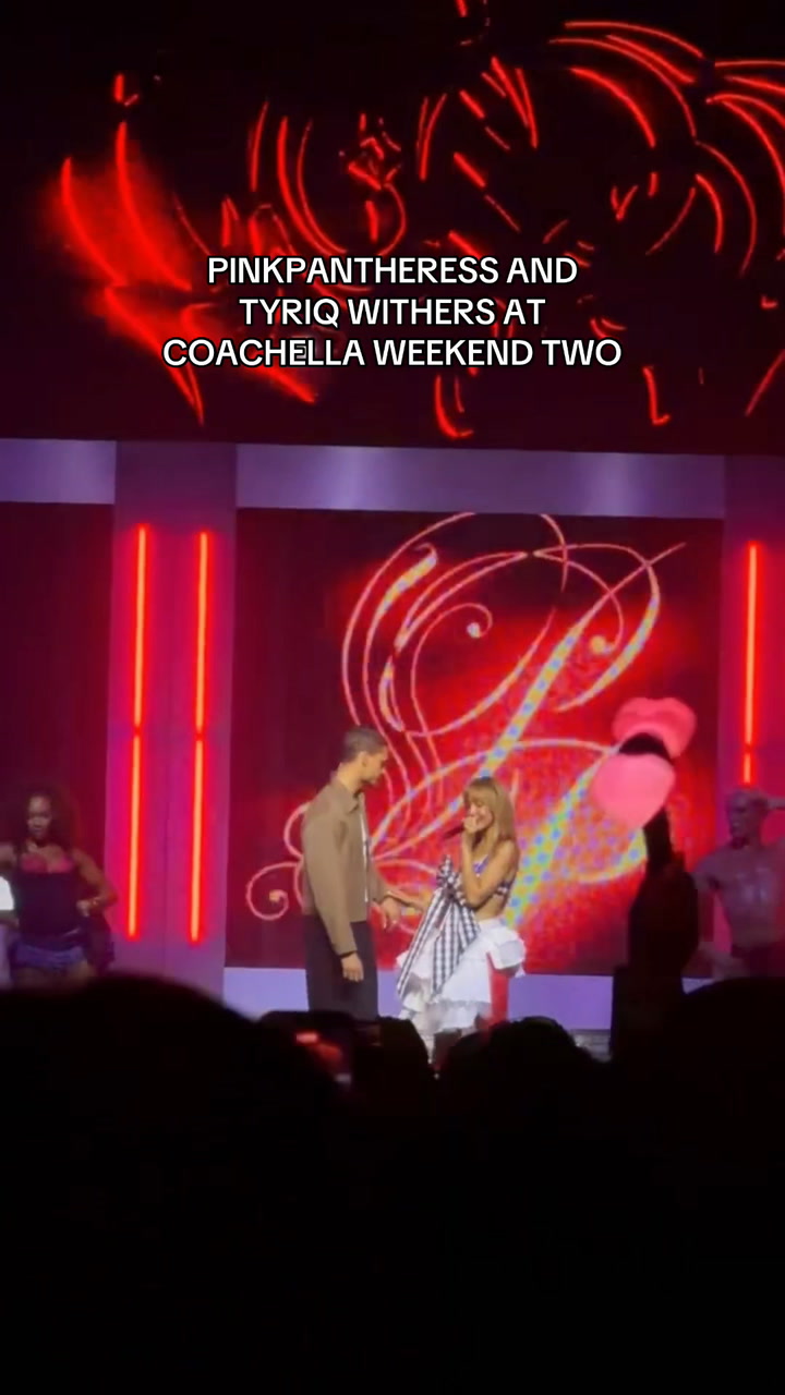PinkPantheress and Tyriq Withers' cute moment at Coachella