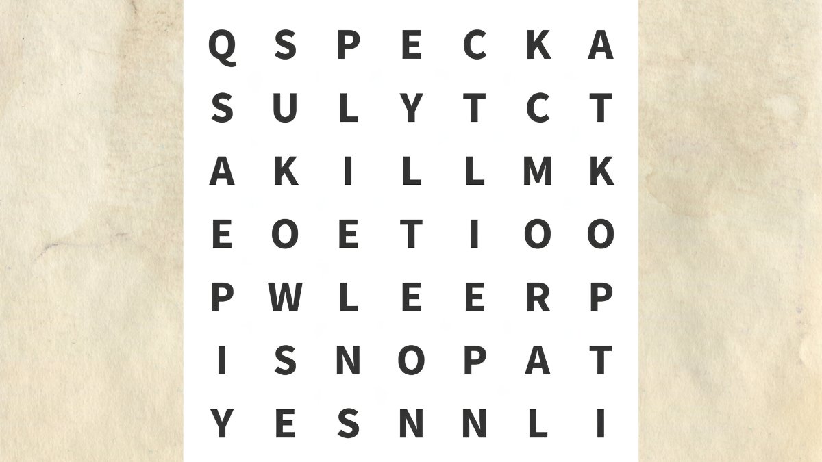 Can you spot the word EEL in this word search puzzle?
