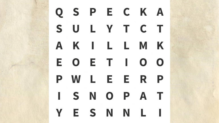 Can you spot the word EEL in this word search puzzle?