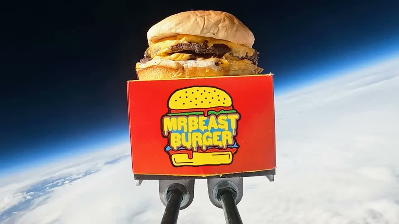 What happens when a MrBeast Burger goes to space?
