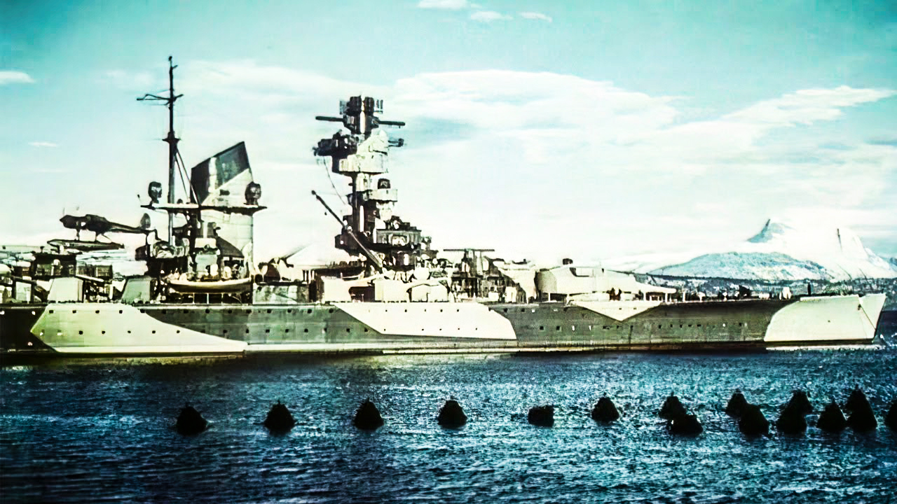 The German battleship still buried under a city after a British bombing ...
