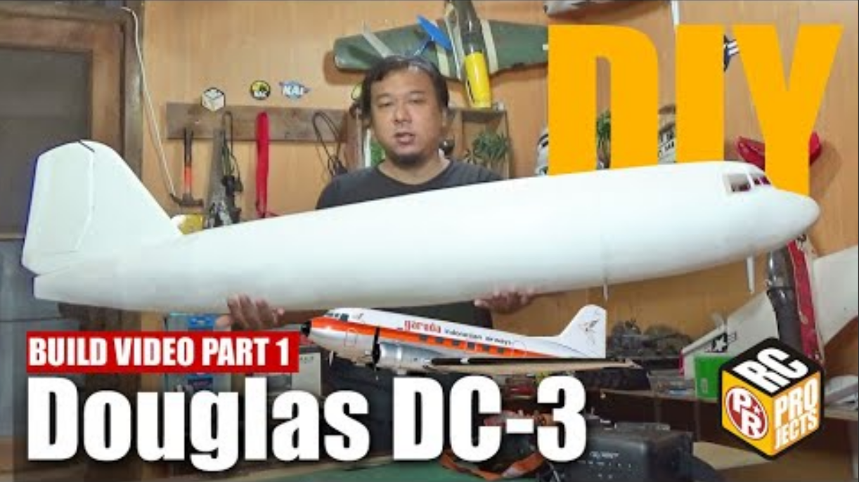 Making RC Douglas DC-3 part 1 full build start and frame construction