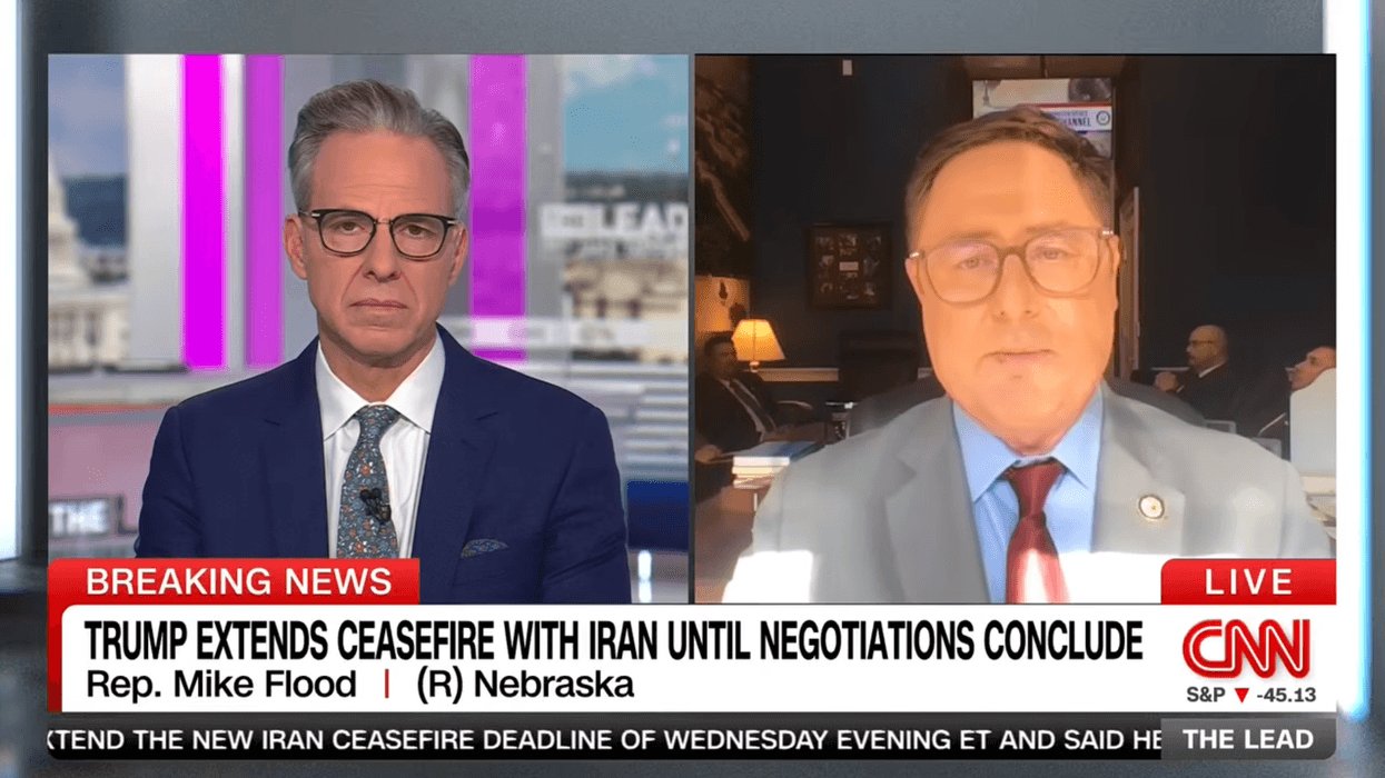 MAGA congressman tries to argue as Jake Tapper pushes back on Iran claims