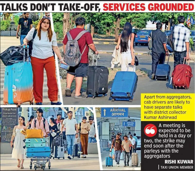 Protest at airport to end only after talks with cab aggregators, say ...