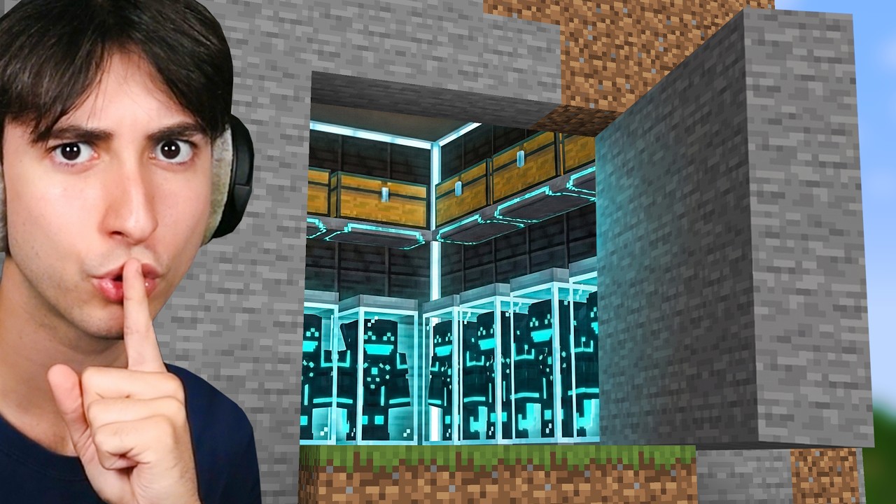 I built a superhero secret base in Minecraft