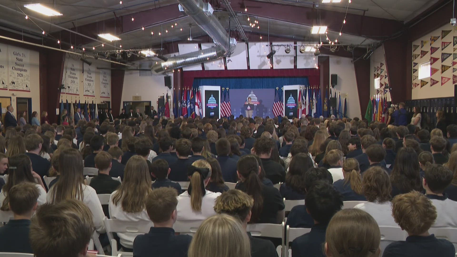 Secretary Linda McMahon visits charter school as a part of "History ...