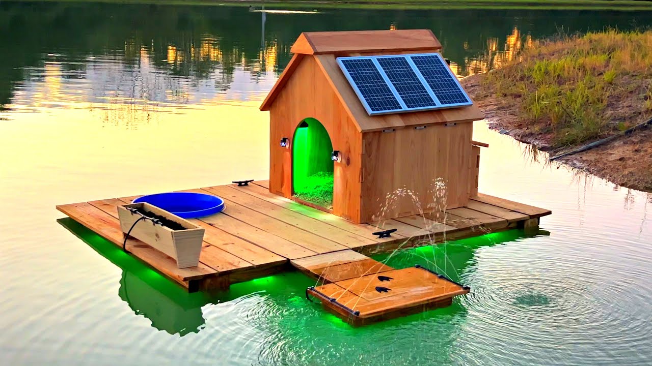 I built a duck mansion for my pond! 🦆🏰