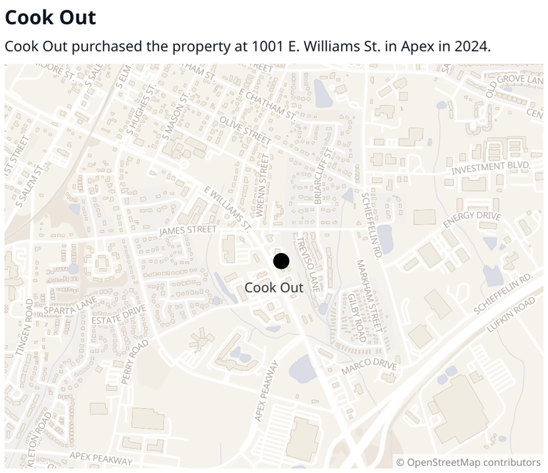 Cook Out looks to open a new restaurant in the Triangle. Here's where