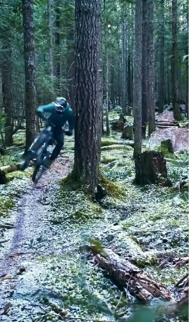 Insane tree tap on MTB downhill, you won’t believe this move