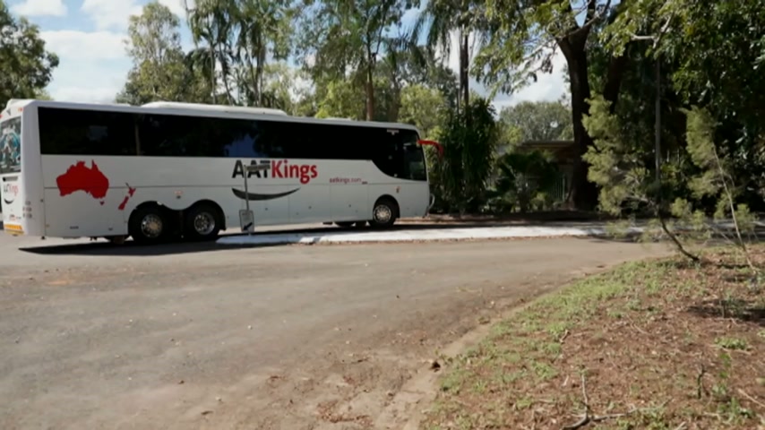 Remote NT residents evacuated to Batchelor say security treating us ...