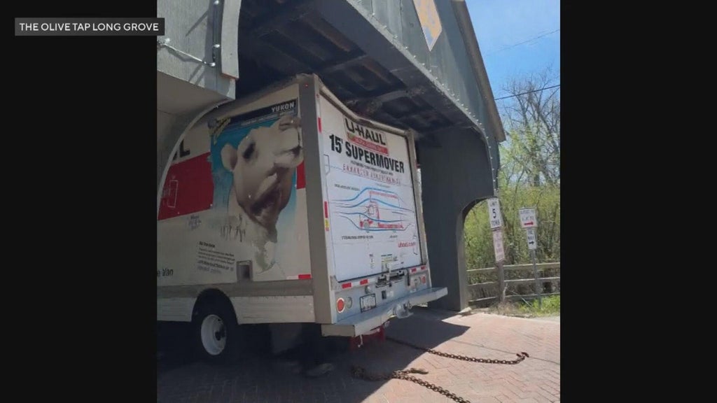 U-Haul truck hits historic Long Grove covered bridge