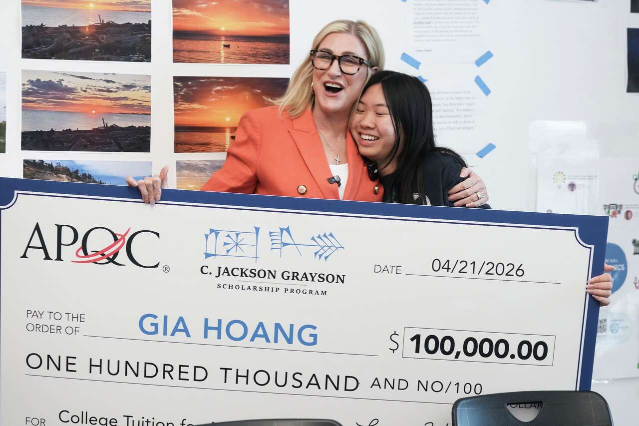 HISD student, two others surprised with $100k scholarships from Houston ...