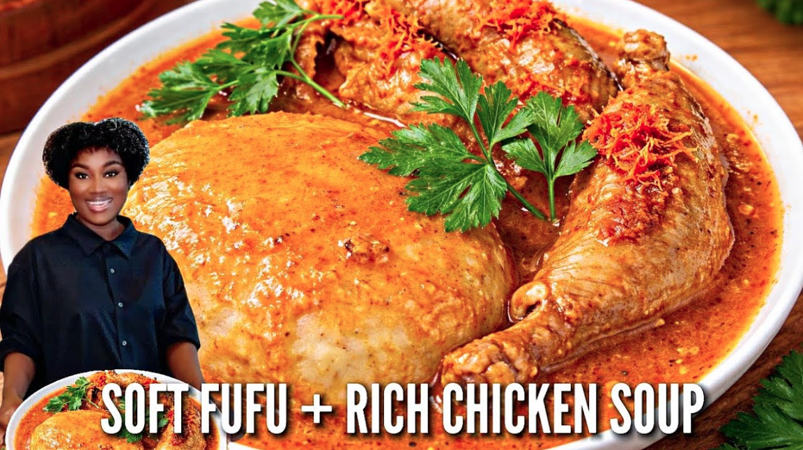Family of 9 dinner routine with homemade fufu & chicken soup feast
