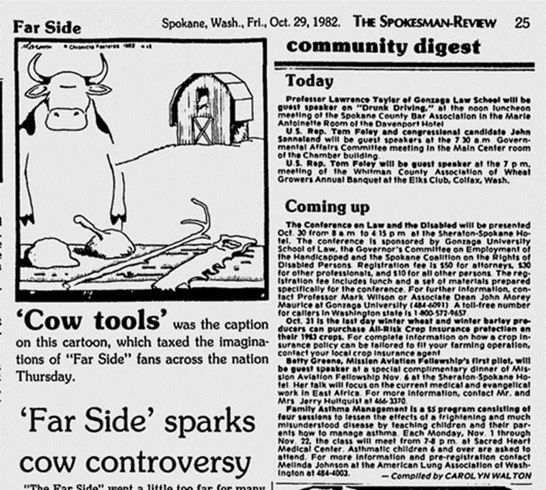 Did the Far Side once explain a joke to each newspaper that carried it?
