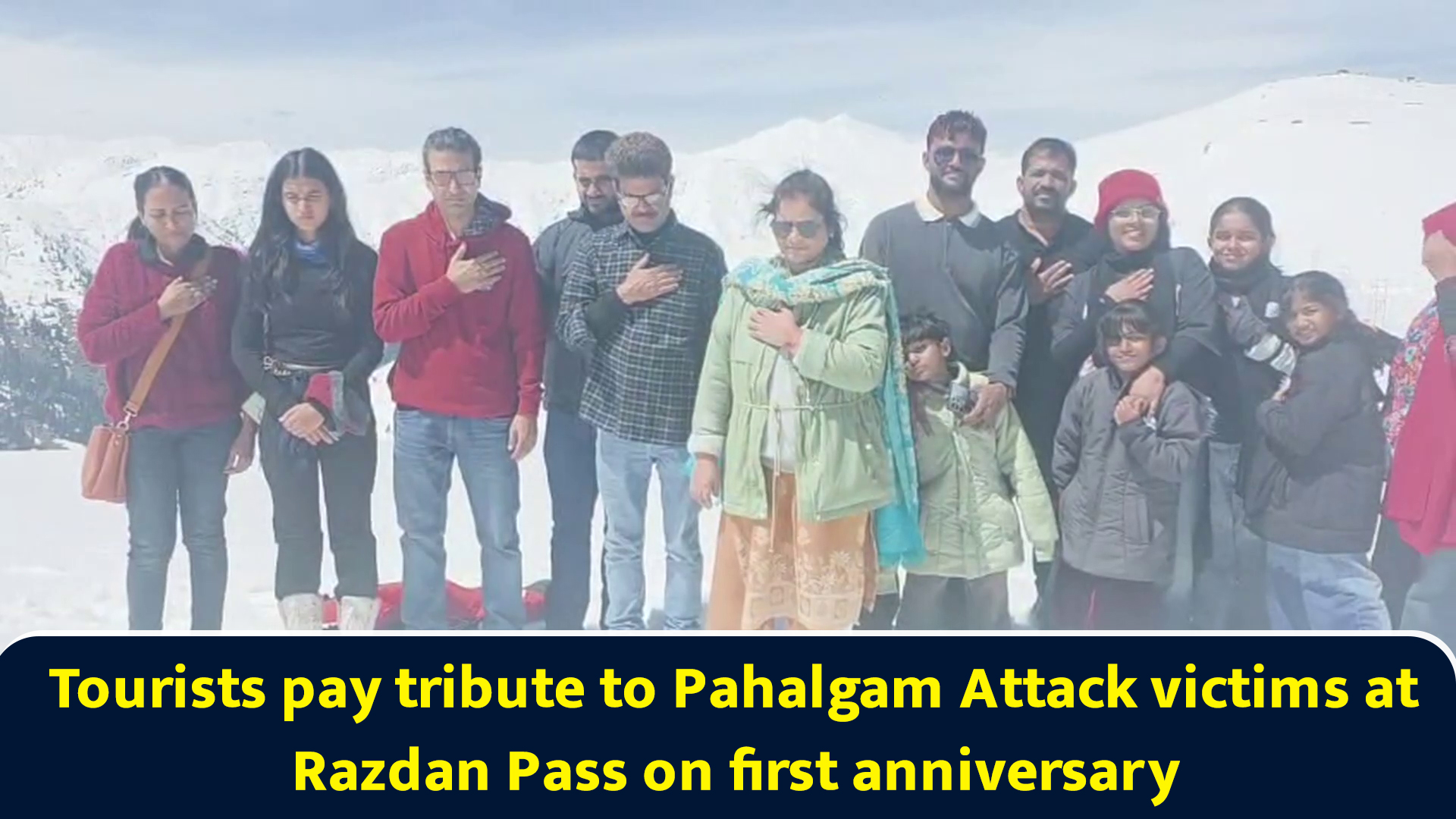 Tourists pay tribute to Pahalgam attack victims at Razdan Pass on first ...
