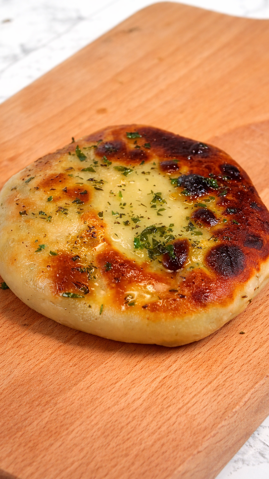 Easy veggie stuffed flatbread for a quick dinner