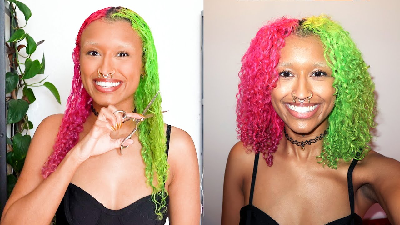 How To Cut Curly Hair At Home Easy Beginner Method