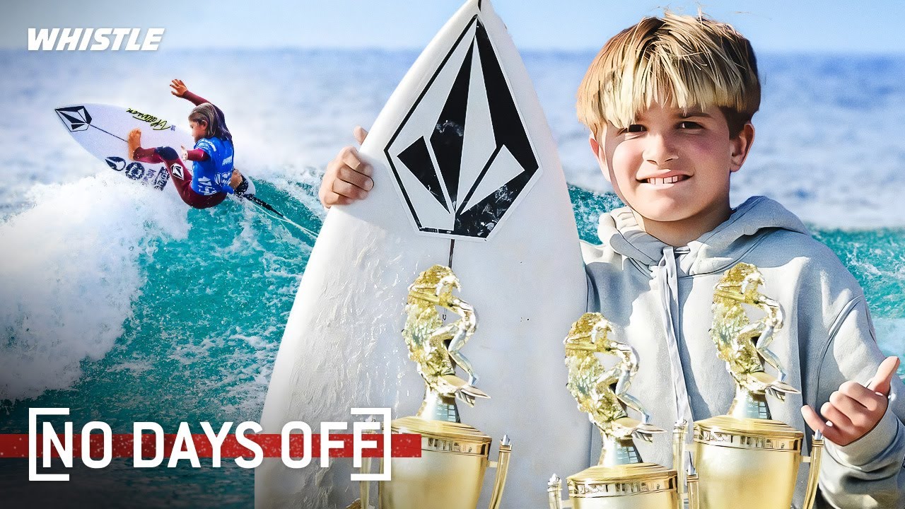 9-year-old shredder is already a pro surfer?