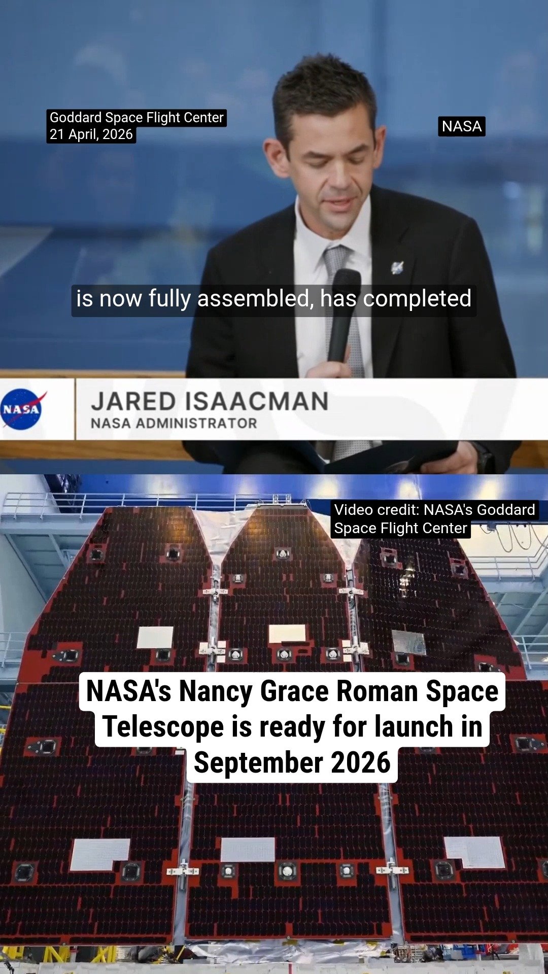 NASA's Nancy Grace Roman Space Telescope is ready for launch in ...