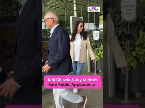 Juhi Chawla and Jay Mehta Rare Public Appearance