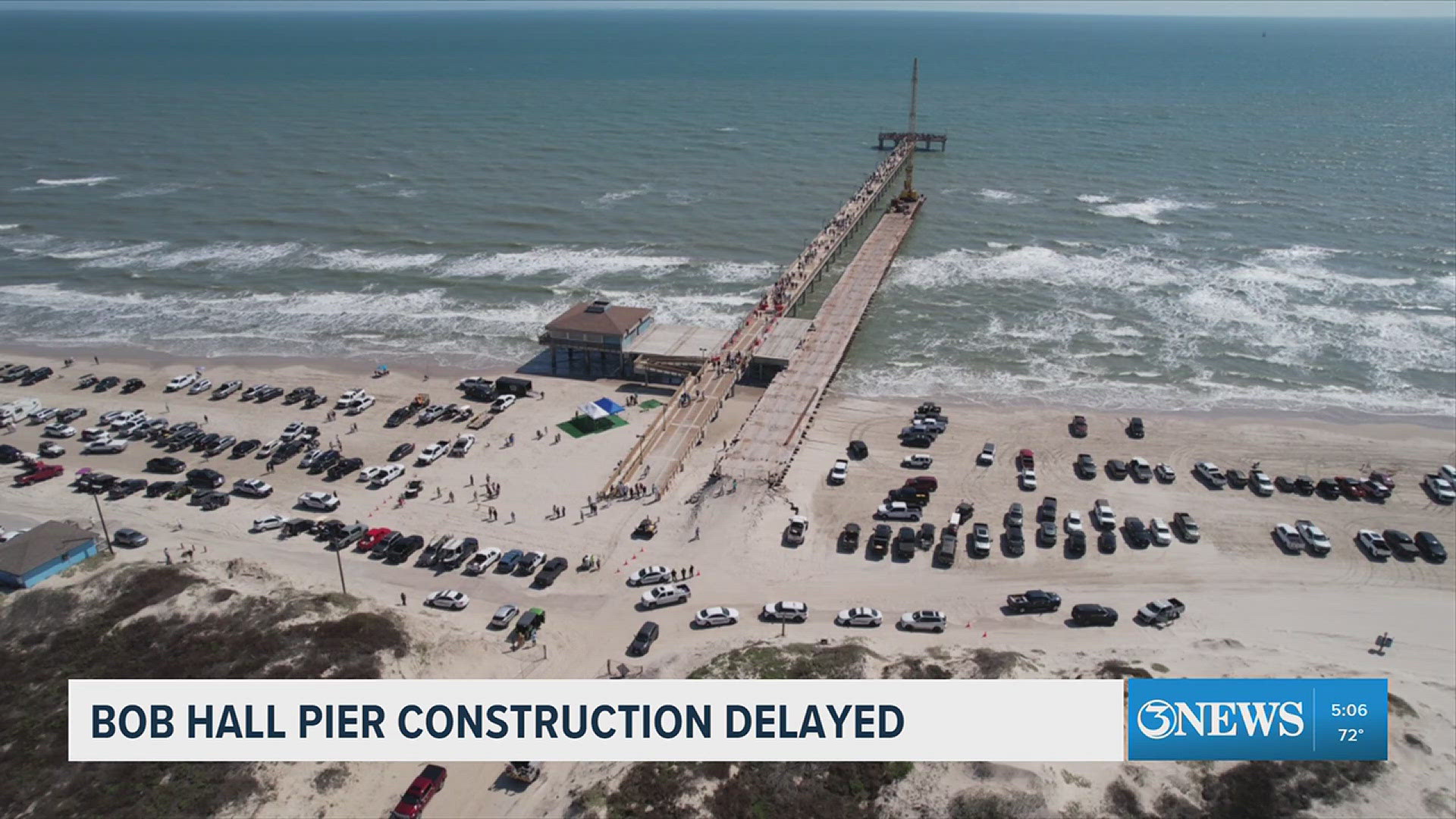 Bob Hall Pier construction delayed