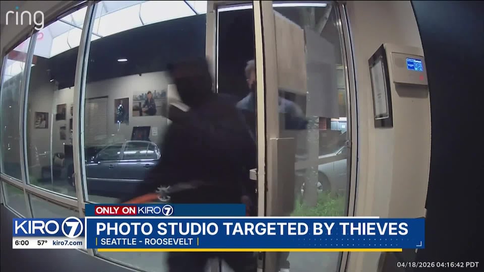 Video: Seattle photo studio targeted by thieves