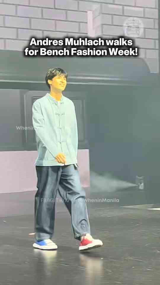 Andres Muhlach walks the Bench Fashion Week runway