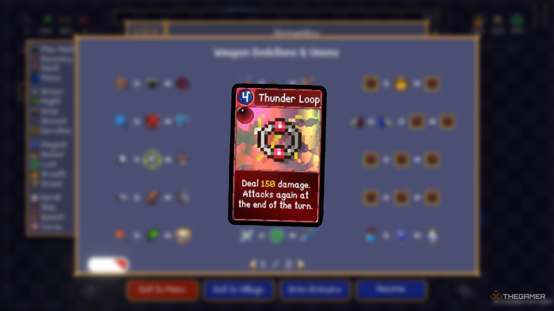 Every weapon evolution and union in Vampire Crawlers