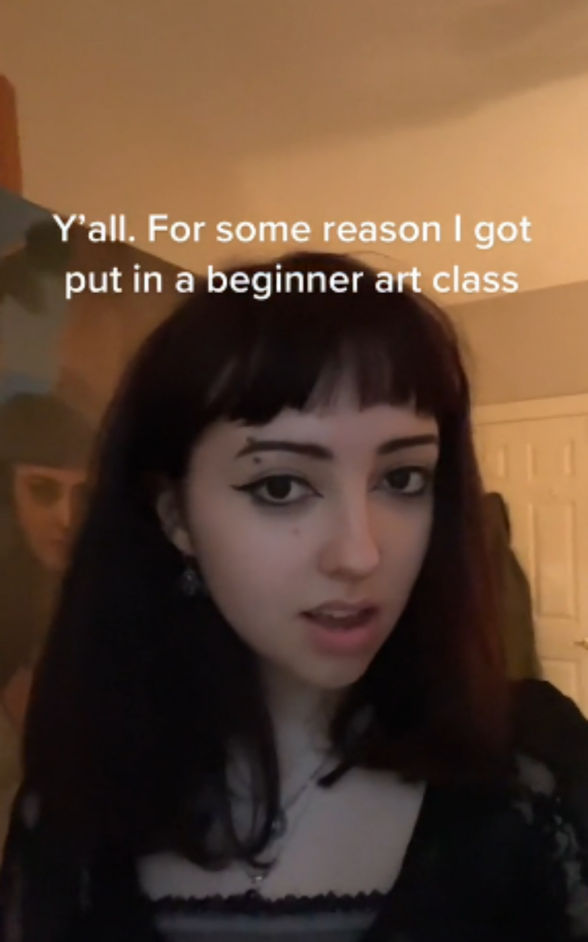 For some reason, I got put in a beginner art class