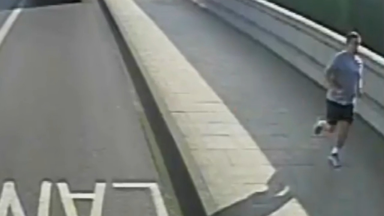 A jogger passed a woman on a busy bridge - then suddenly shoved her ...