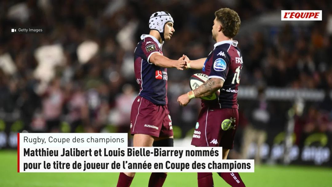 Matthieu Jalibert et Louis Bielle-Biarrey nommés pour le titre de ...