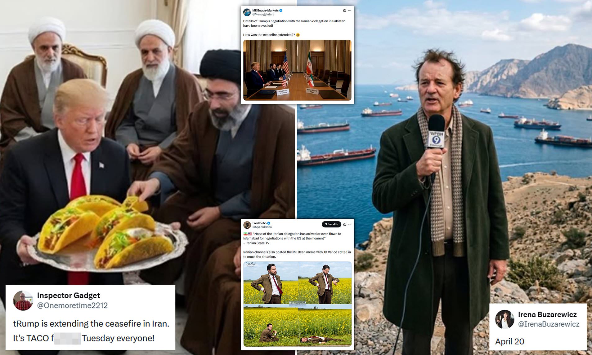 It's Iran war Groundhog Day! Internet erupts with memes as Trump ...