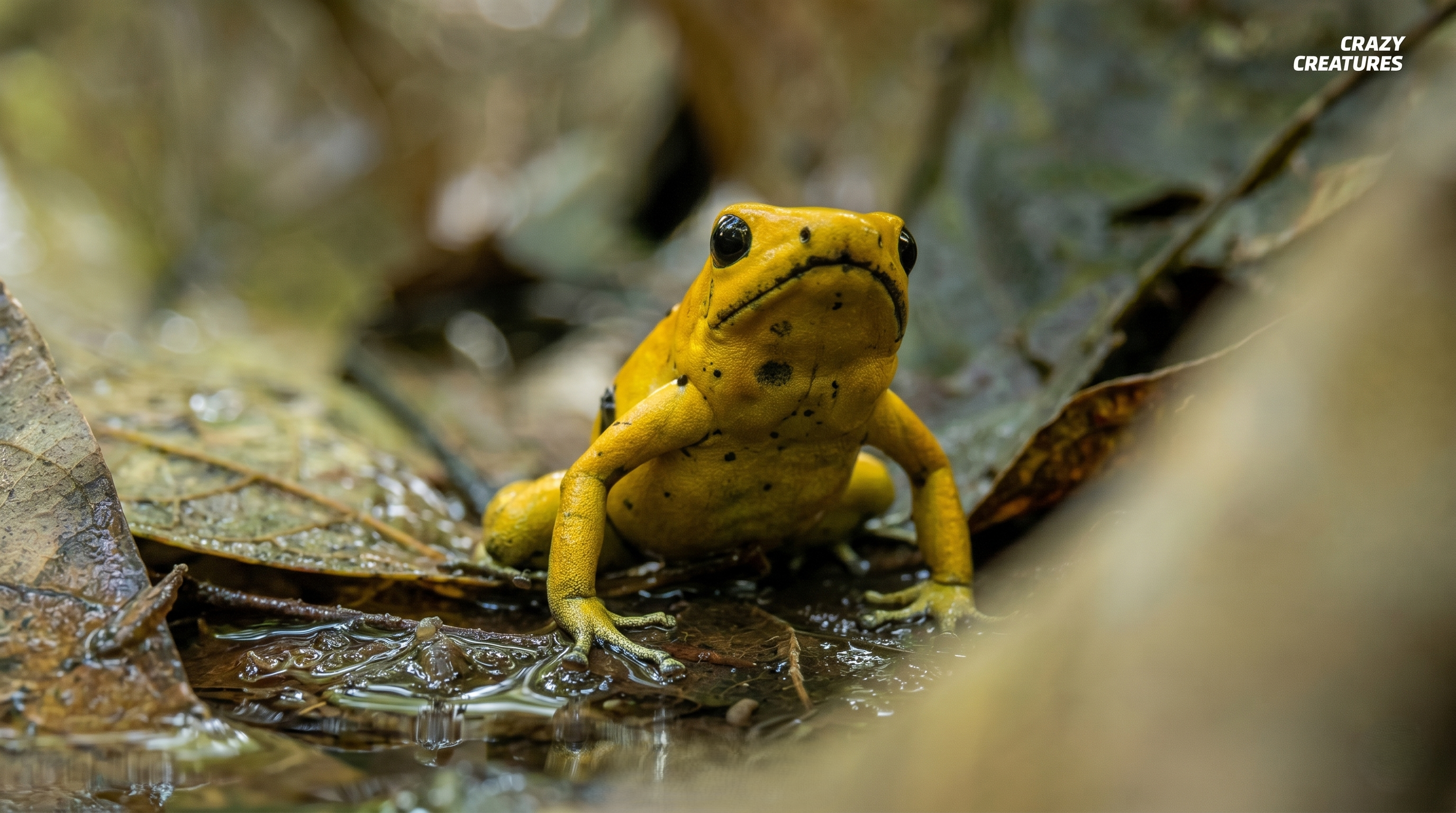 Watch what happens when a poison dart frog releases one of the ...