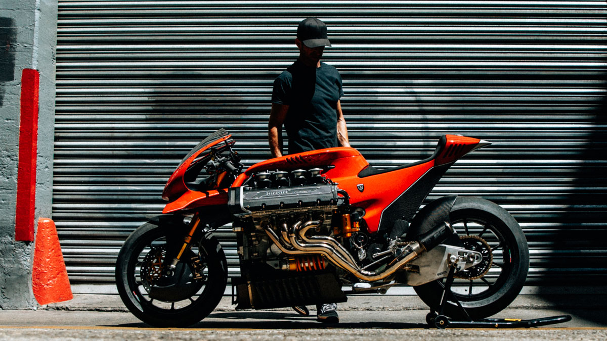 Max Hazan's 400 HP HF355 custom motorcycle in photos